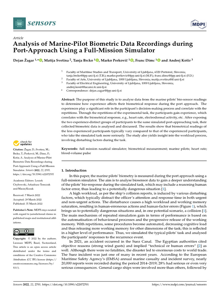 Analysis of Marine-Pilot Biometric Data Recordings During Port-Approach ...