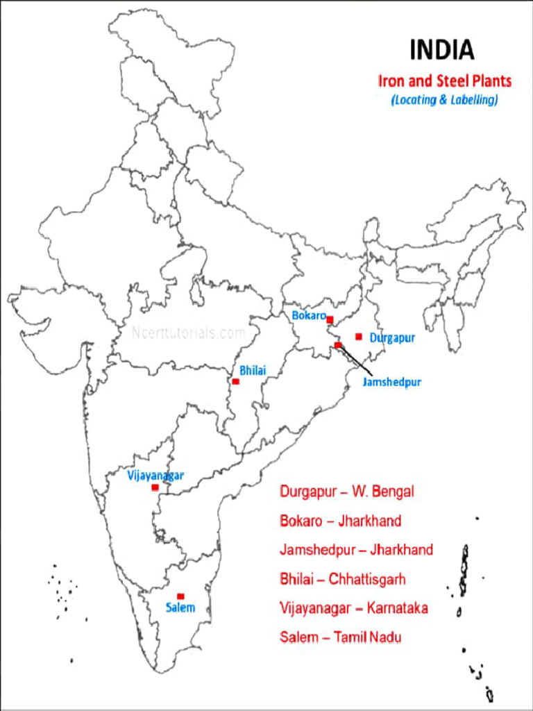 Jamshedpur and Durgapur Location Map | PDF
