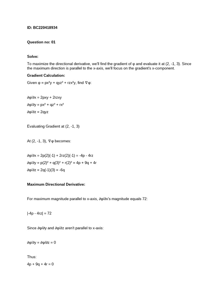 Assignment Mth622 | PDF