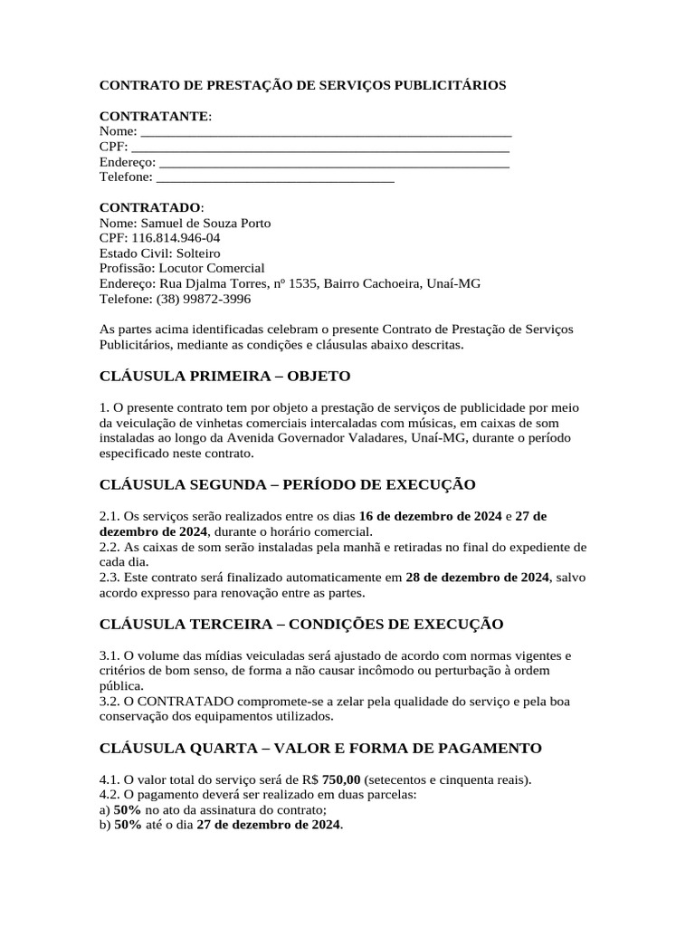 CONTRATO SAMUEL | PDF