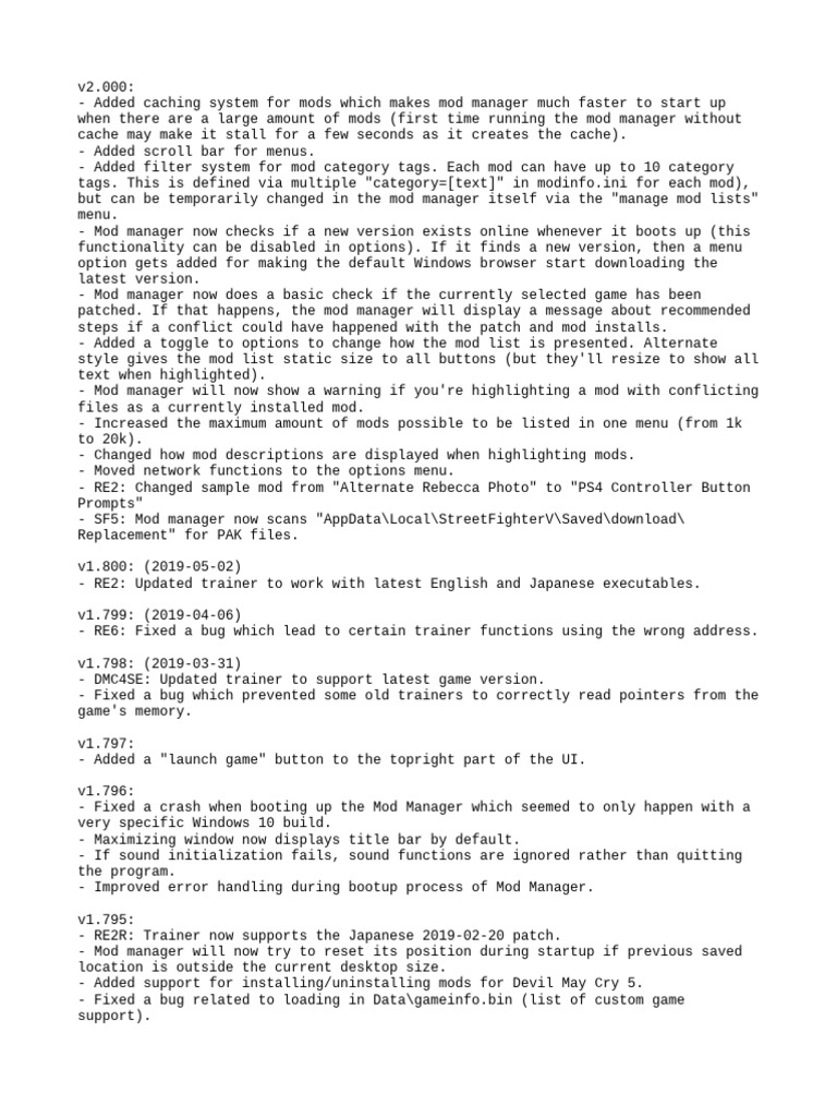 change-log | PDF | Computer File | Menu (Computing)