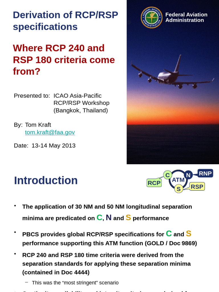 RCP/RSP Specifications Overview | PDF | Aviation