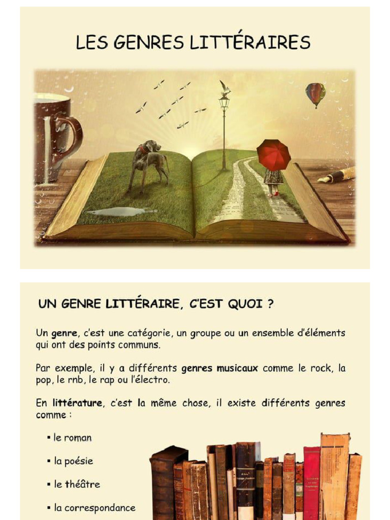 Les Genres Litteraires 1 638 | PDF