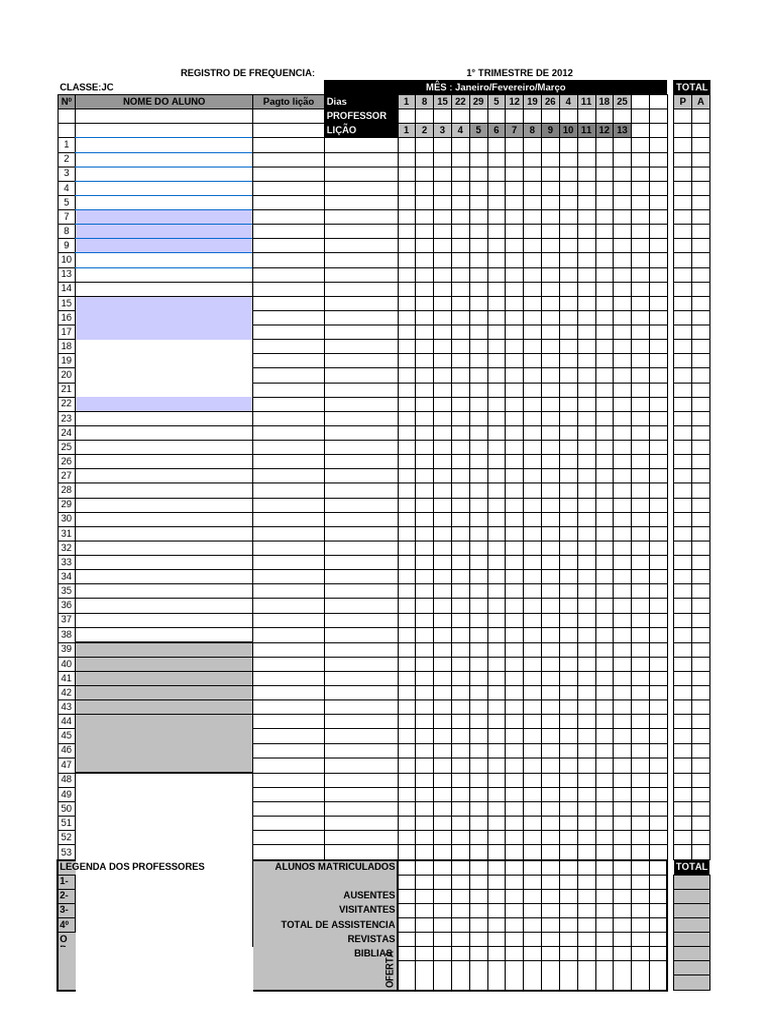 Controle de Chamada | PDF
