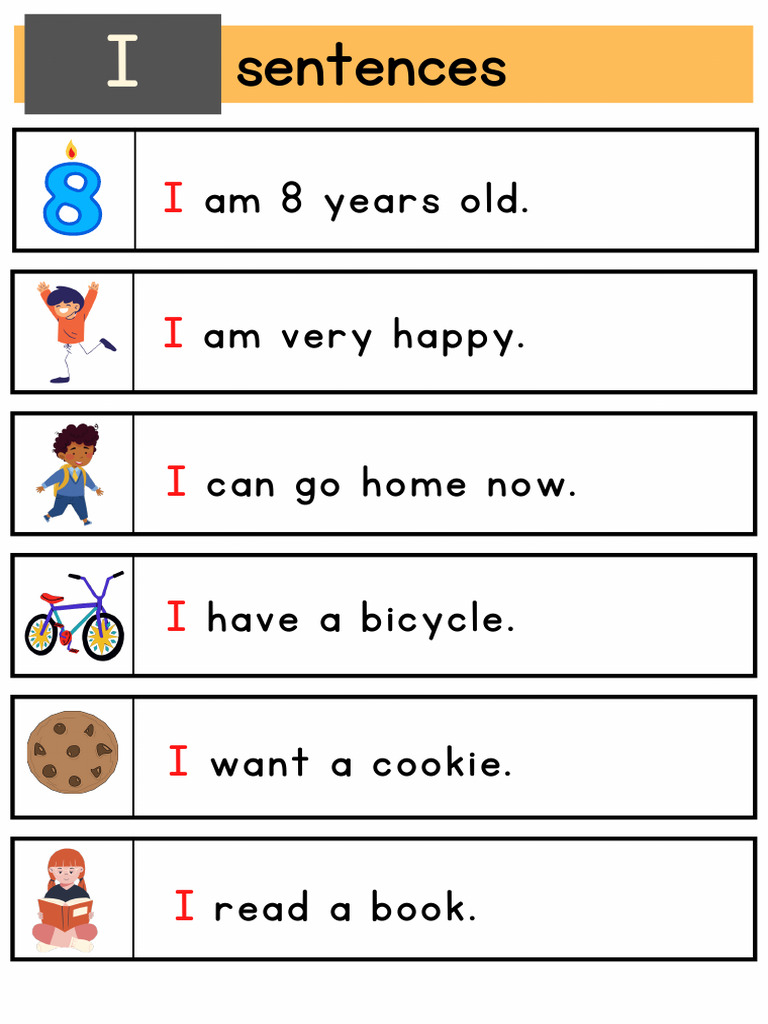 Simple Sentence Examples | PDF