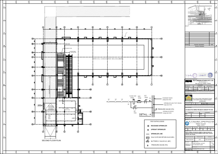Second Floor Fire Fighting Layout. | PDF | Civil Engineering ...