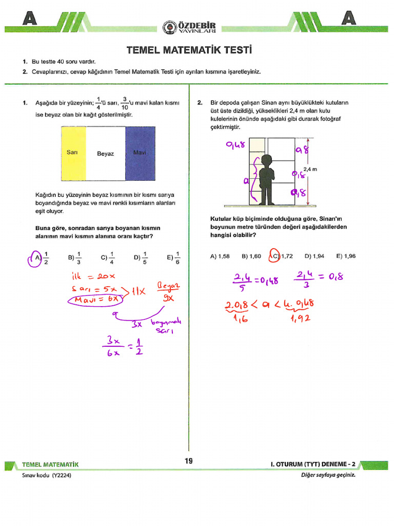 Özdebi̇r Tyt-2 2024-2025 | PDF