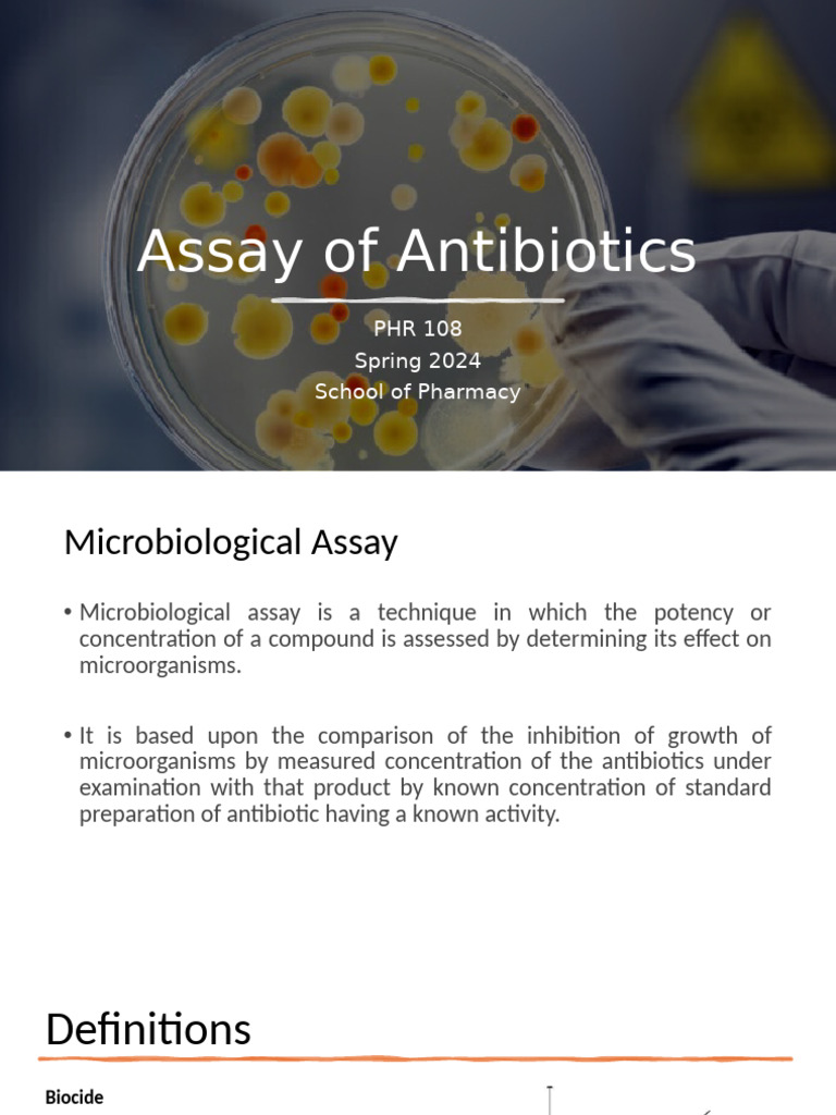 Chapter 02 Assay of Antibiotics | PDF | Microbiology | Biology