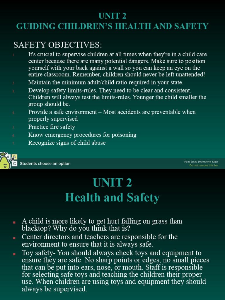 UNIT 2.ppt Health and Safety | PDF | Fire Safety | Wound
