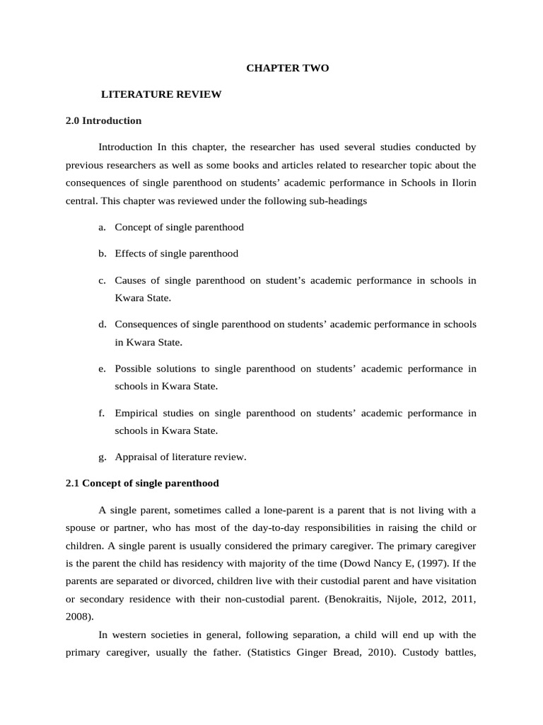 CHAPTER TWO | PDF | Surrogacy | Single Parent