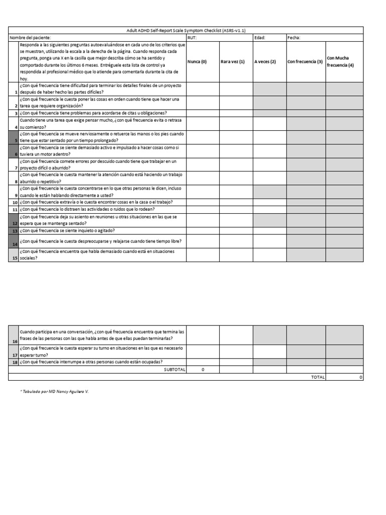 Asrs Pacientes | PDF
