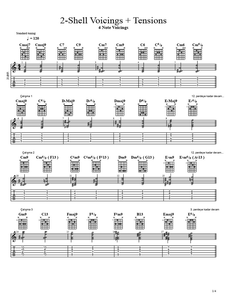 2-Shell Voicings + Tensions | PDF