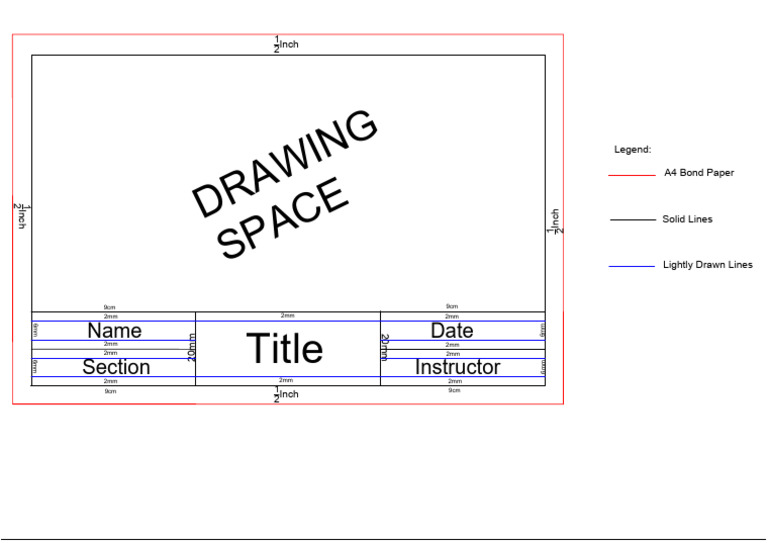 A4 Template (For Drawing) | PDF