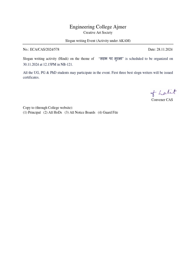 Slogan Writing Activity | PDF