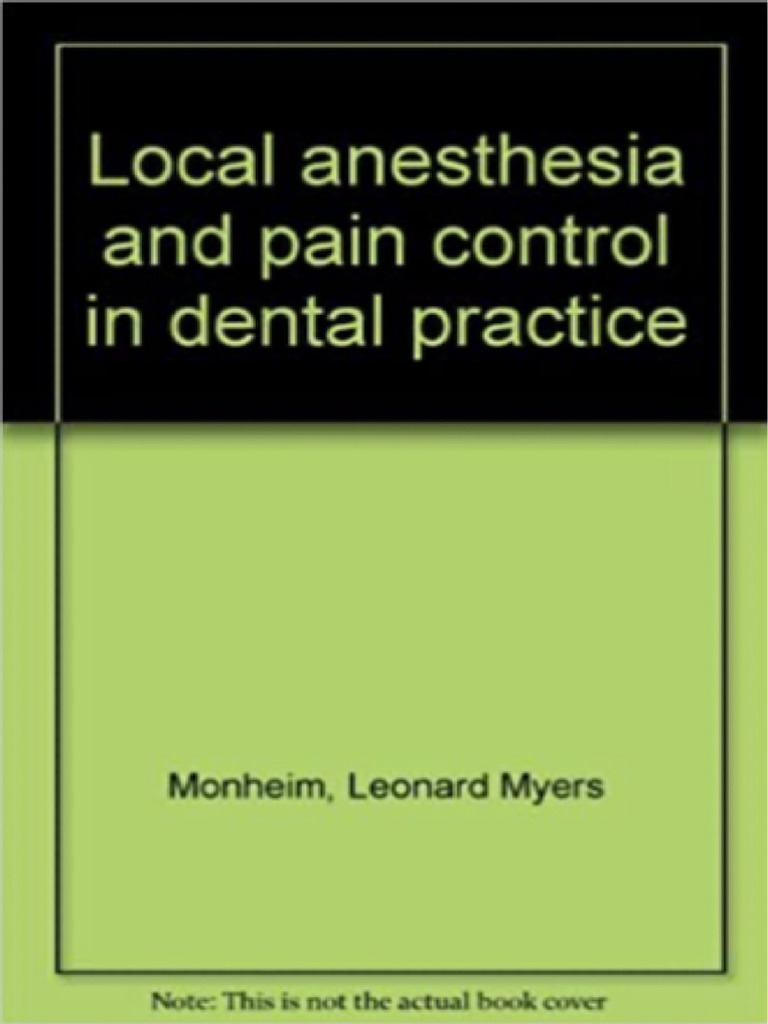 Monheim's Local Anesthesia 7th Edition | PDF | Anesthesia | Medical ...