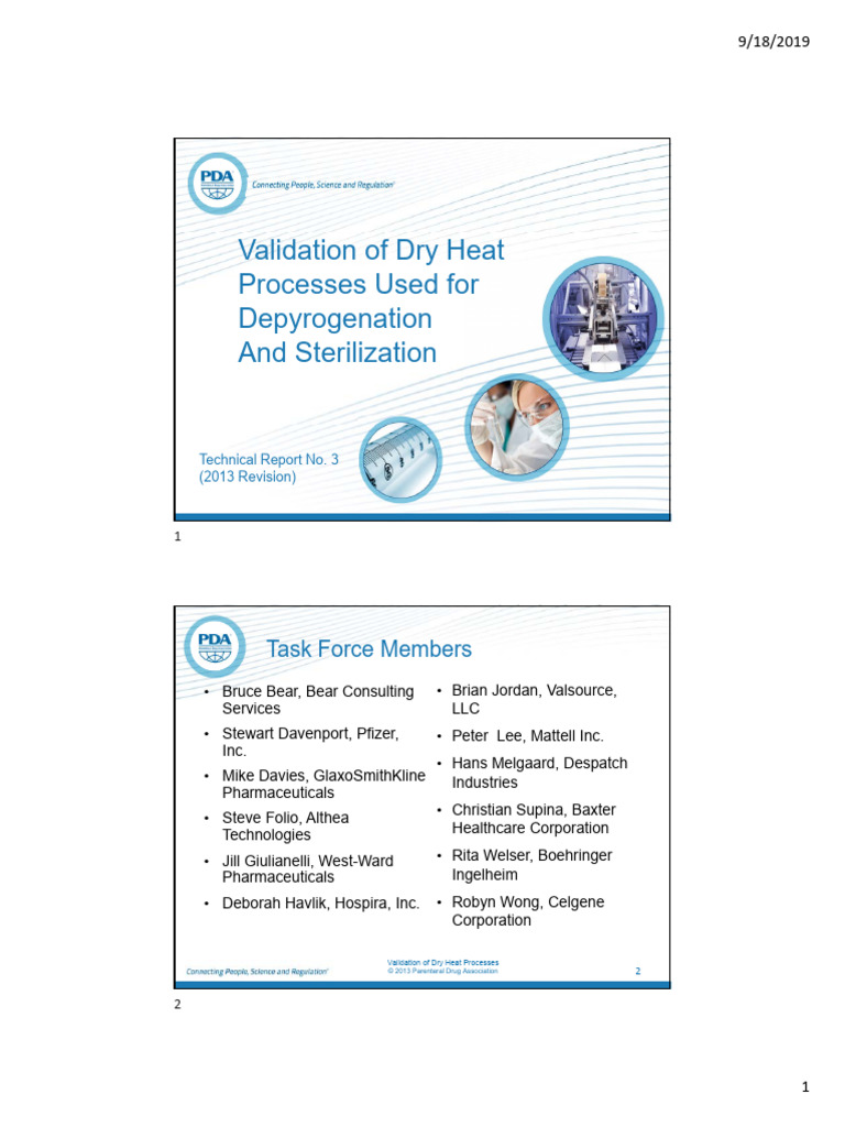 Validation of Dry Heat Processes PDA TR-3 | PDF | Lipopolysaccharide | Sterilization (Microbiology)