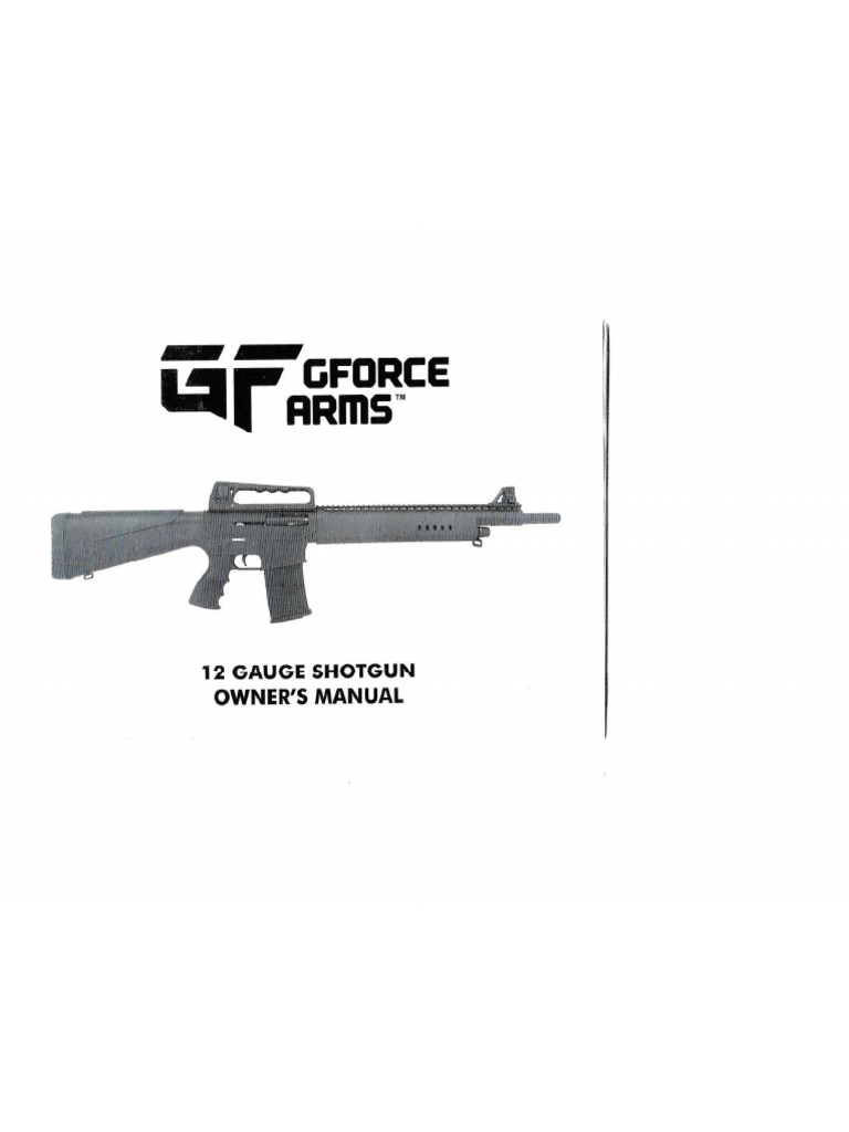 GForce Arms GF99 GF99DLX Owners Manual 2 | PDF