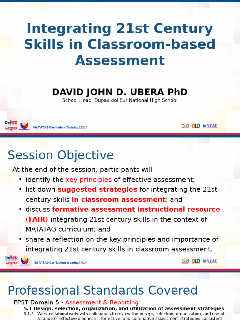 Integrating 21st Century Skills in Classroom-Based Assessment | PDF | Educational Assessment ...