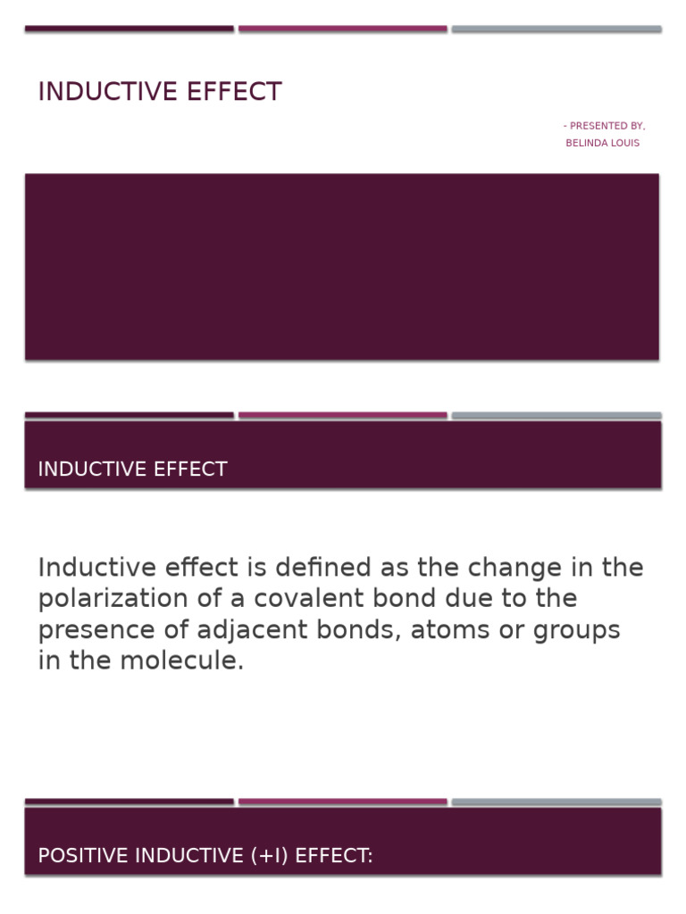 Inductive Effect | PDF