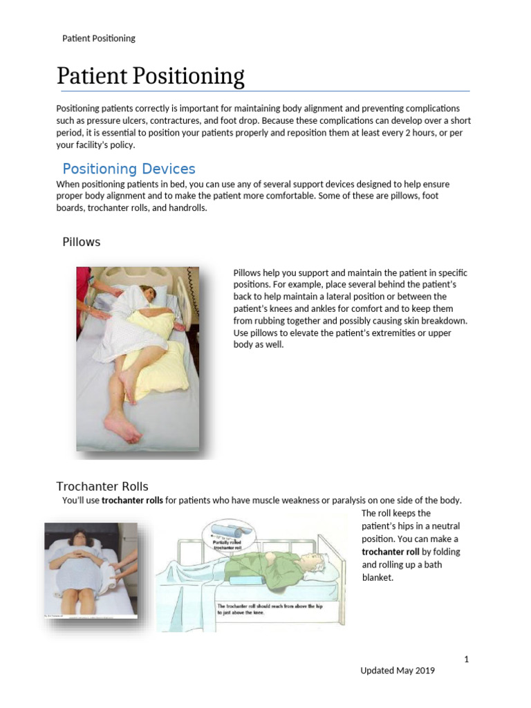 Patient Positioning and Devices | PDF | Anatomical Terms Of Motion ...