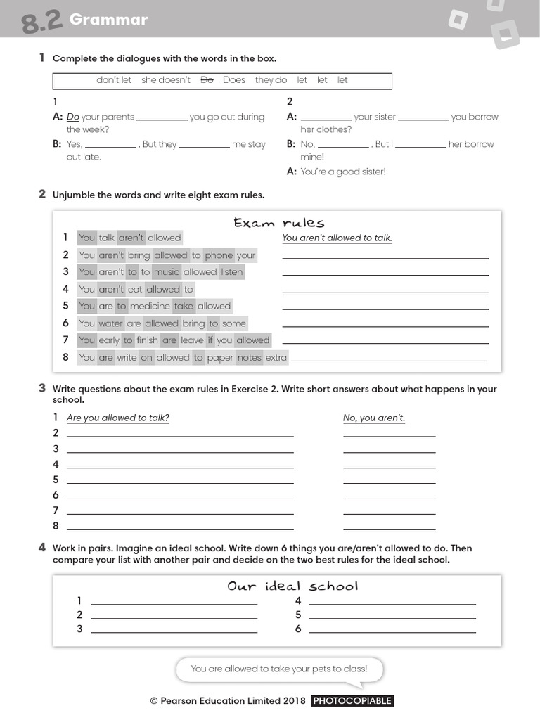 Go Getter 4 - Unit 8 - Grammar Practice 2 | PDF