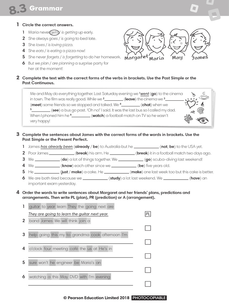 Go getter 4_Unit 8_Grammar practice 3 | PDF | Syntax | Language Mechanics