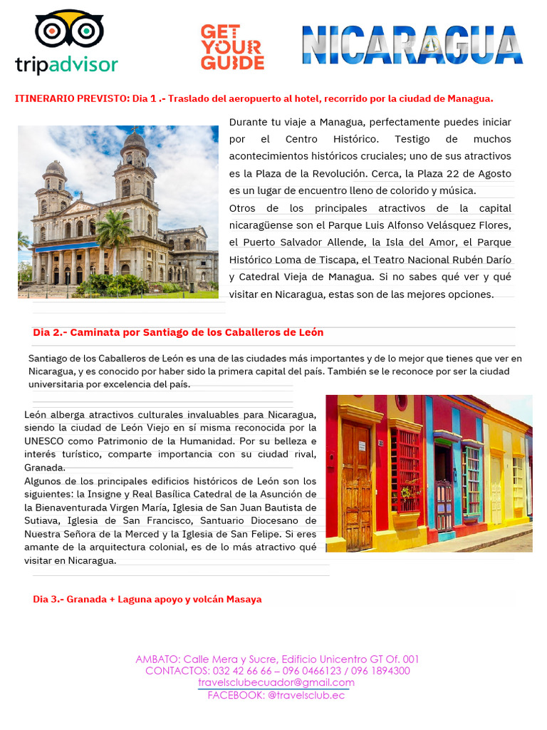 GUIA NICARAGUA | PDF | Nicaragua