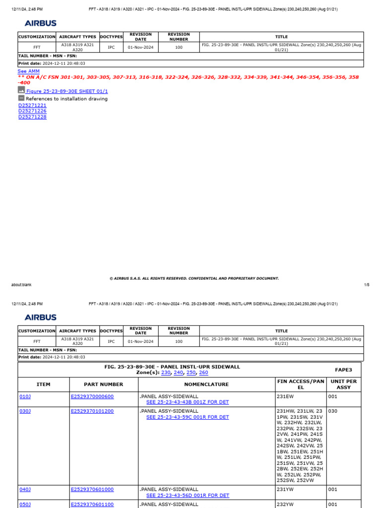 FFT - A318 _ A319 _ A320 _ A321 - IPC - 01-Nov-2024 - FIG. 25-23-89-30E ...