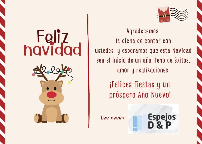 Tarjeta Feliz Navidad Dedicatoria Ilustrada Simple Rojo y Beige_20241125_224411_0000 | PDF