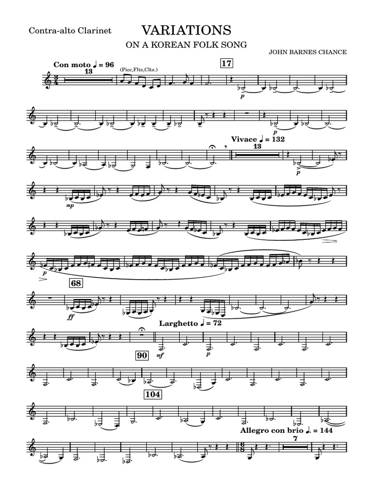 Contra-alto Clarinet | PDF | Woodwind Instruments | Musical Instruments