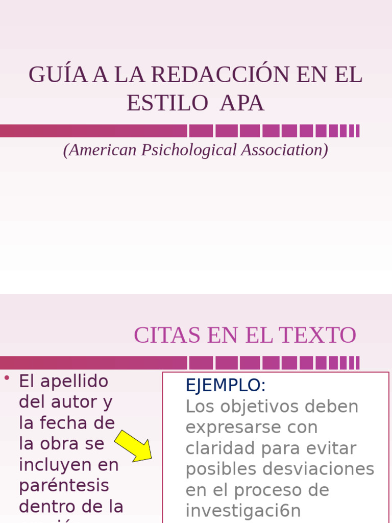 GUÍA A LA REDACCIÓN EN EL ESTILO APA | PDF | Estilo apa | Bibliografía