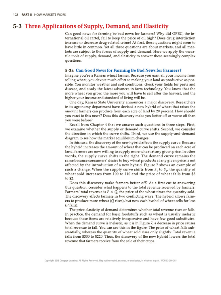 Pre-Read - Applications of Supply and Demand Elasticities | PDF