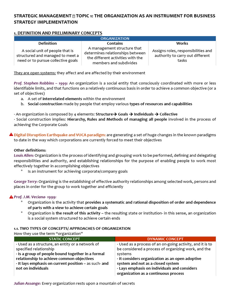 Strategic Management Midterm | PDF | Leadership | Motivational