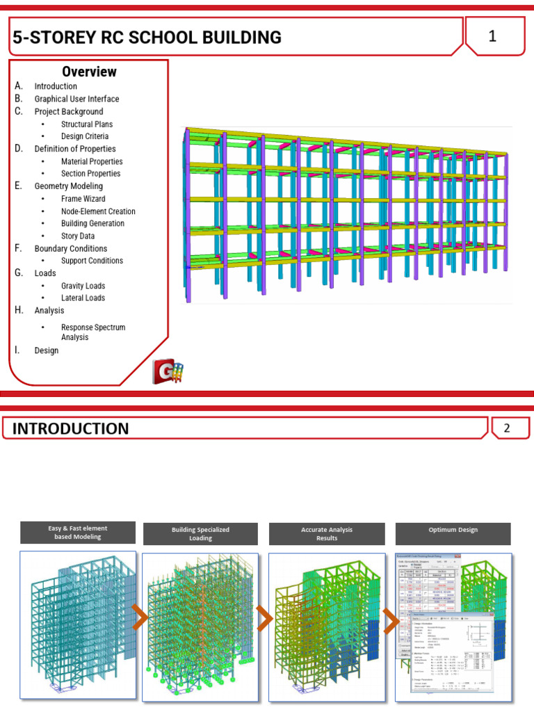 5-Storey RC School Building Design Guide | PDF | Beam (Structure ...
