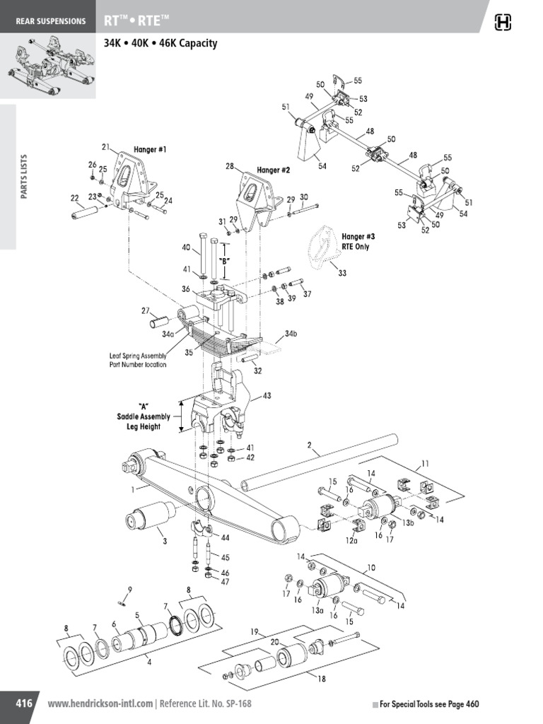 Tamden HENDRIKSON RT463 46.000 Lbs para 7600 | PDF | Screw | Washer (Hardware)