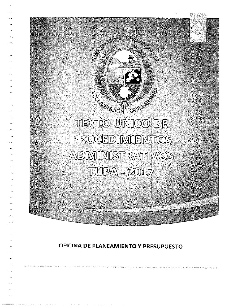 Texto Único de Procedimientos Administrativos (TUPA) | PDF Texto Único de Procedimientos Administrativos (TUPA) | PDF