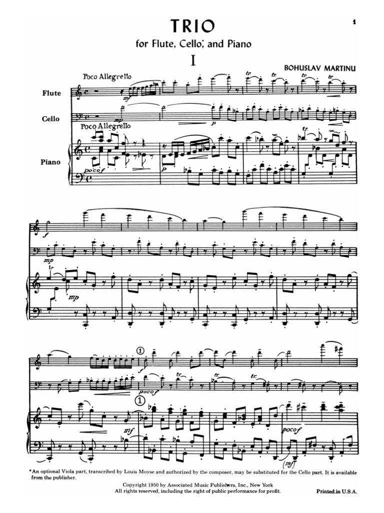 Martinu Score | PDF