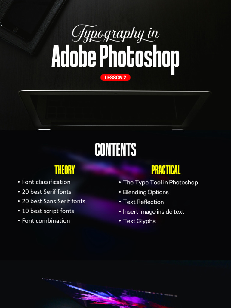 Graphic Design Seminar 2 - Typography in Photoshop | PDF | Typefaces ...