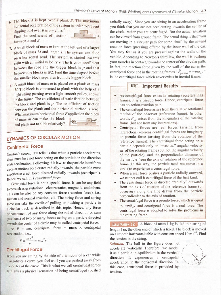 Circular motion (NLM) | PDF