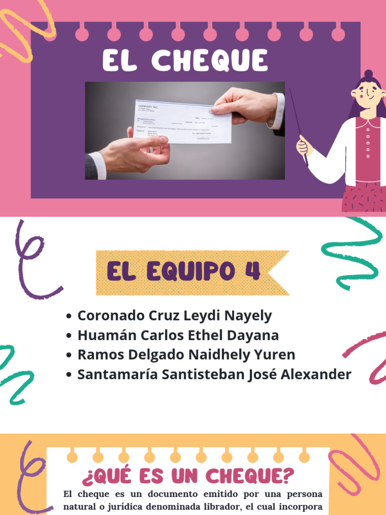 El Cheque | PDF | Cheque | Bancos