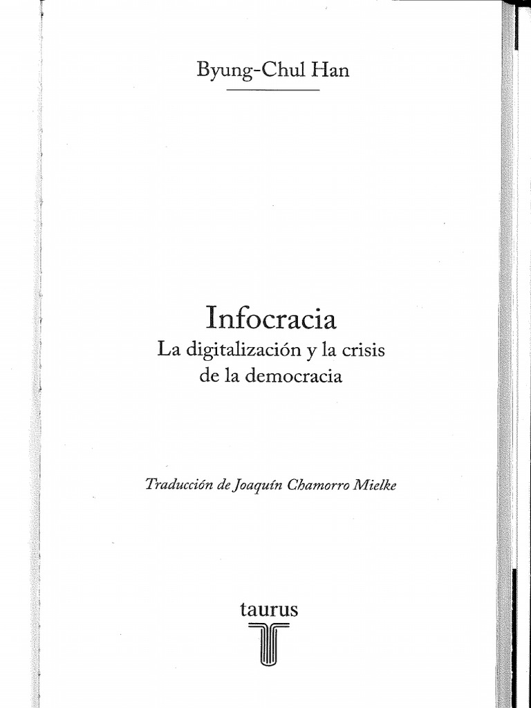 Byung-Chul Han Infocracia | PDF