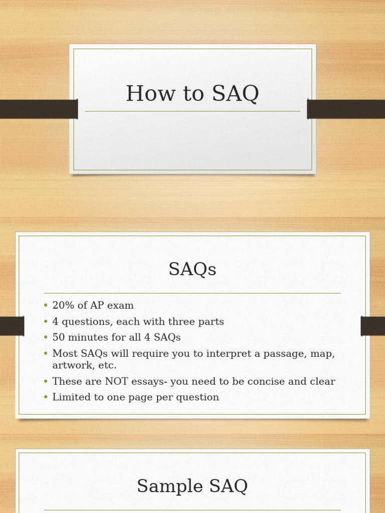 How To SAQ Lesson | PDF | Indigenous Peoples Of The Americas ...