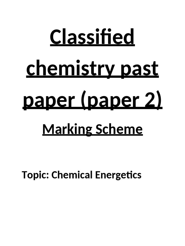 Chemical Energetics 2 Ms | PDF