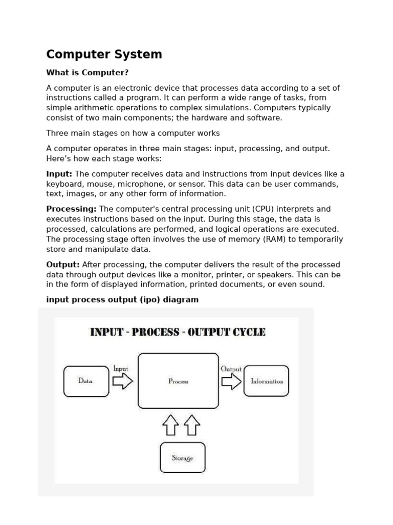 COMPUTER | PDF | Input/Output | Computer Hardware