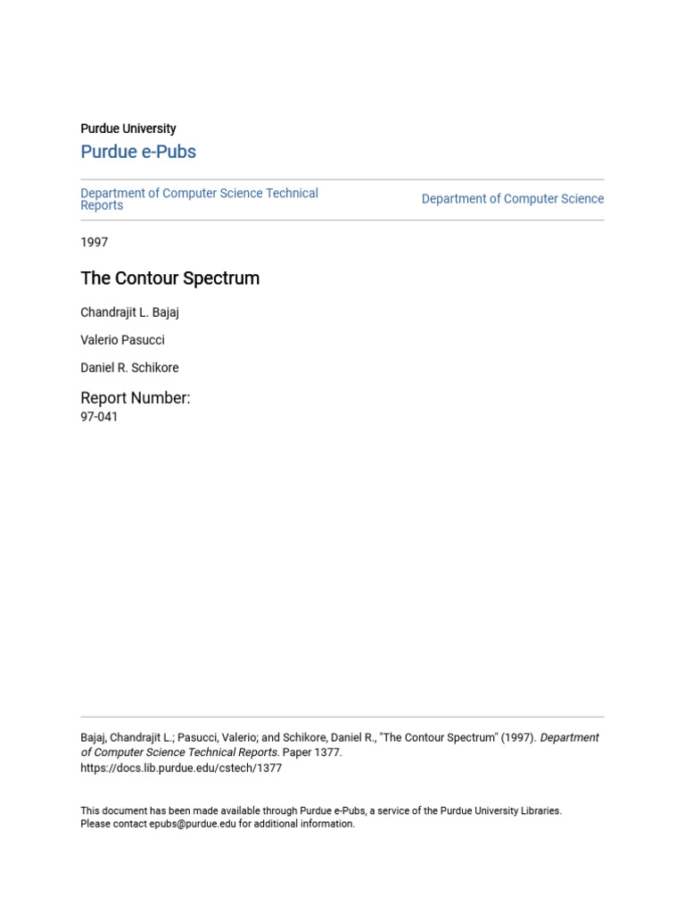 The Contour Spectrum | PDF | Spline (Mathematics) | Area