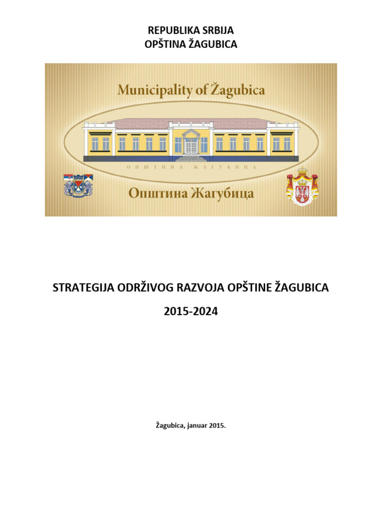 Strategija održivog razvoja opštine Žagubica | PDF