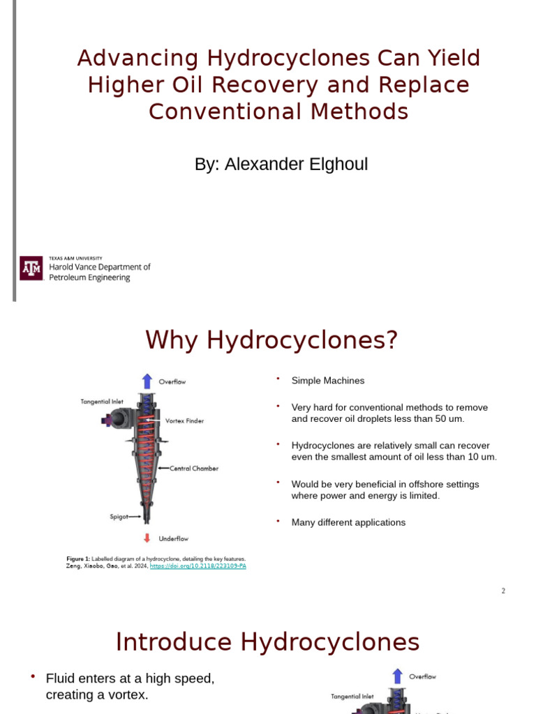 Hydrocyclone Present | PDF | Flow Measurement | Chemical Engineering