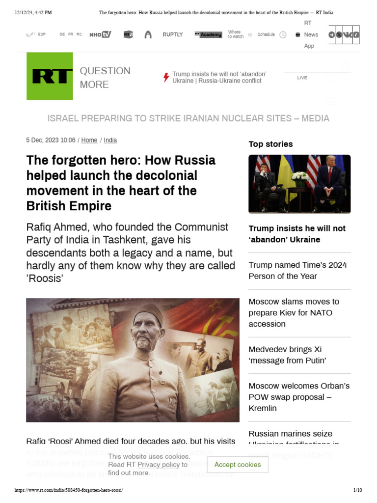 The Forgotten Hero - How Russia Helped Launch The Decolonial Movement ...