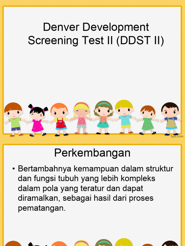 TK I - Denver Development Screening Test II (DDST II) | PDF