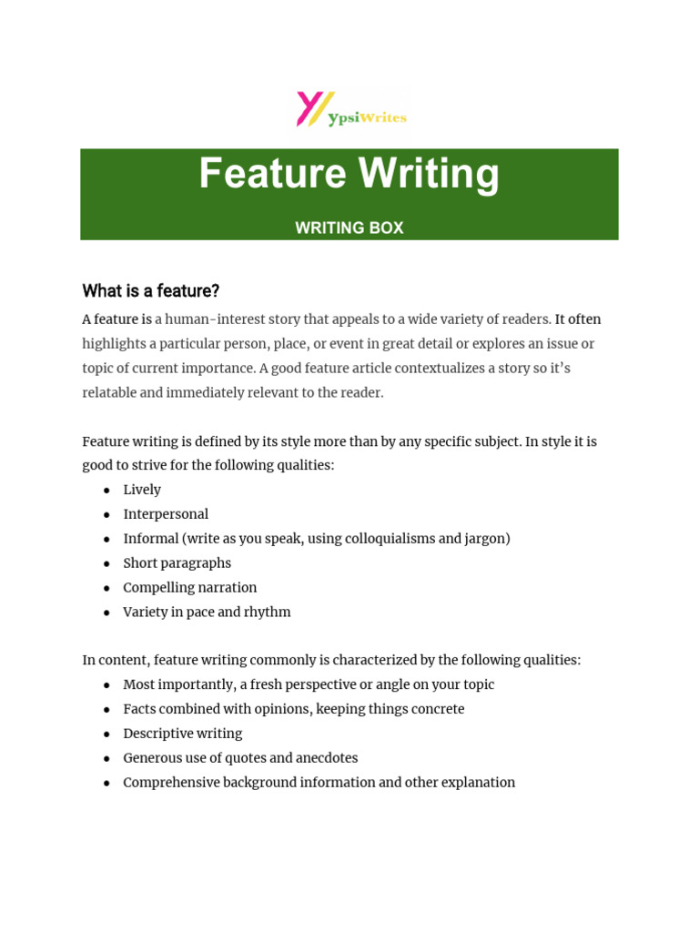 Final+Guide+for+Writing+Features+ Final | PDF | Traffic Collision ...